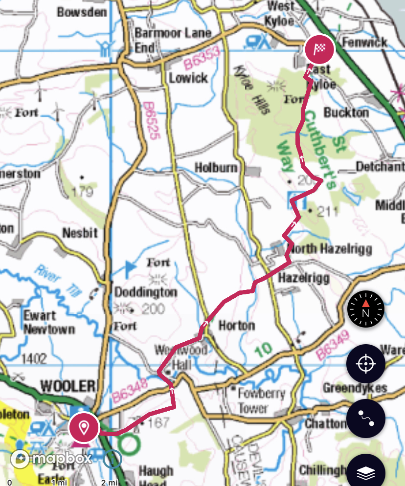 St Cuthbert’s Way – Wooler to Fenwick – Day Five. – apathtosomewhere